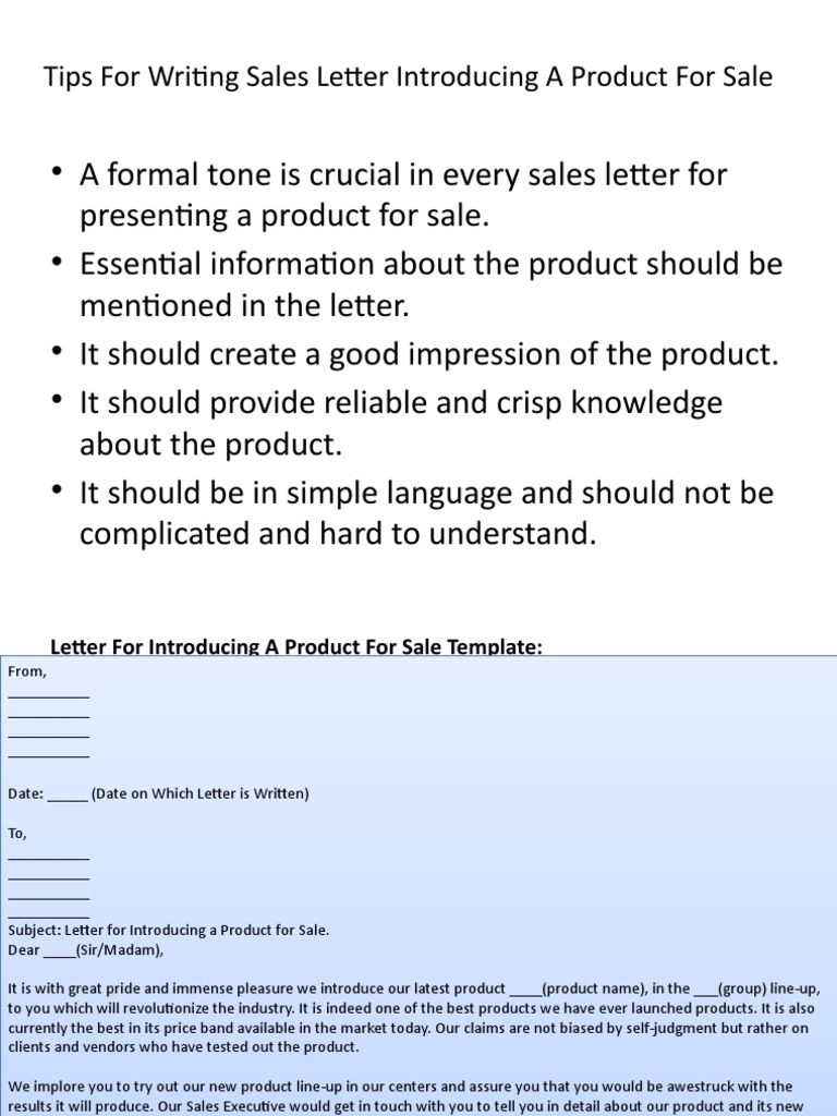 Writting Sales Letter | PDF | Marketing | Business