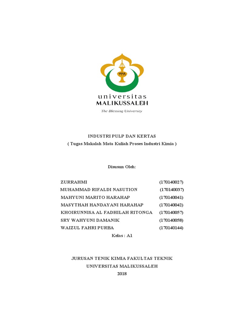 Industri Pulp Dan Kertas | PDF