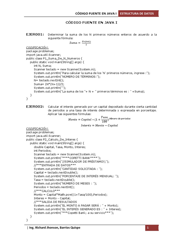 Codigo Fuente en Java I | PDF | Triángulo | Java (lenguaje de programación)