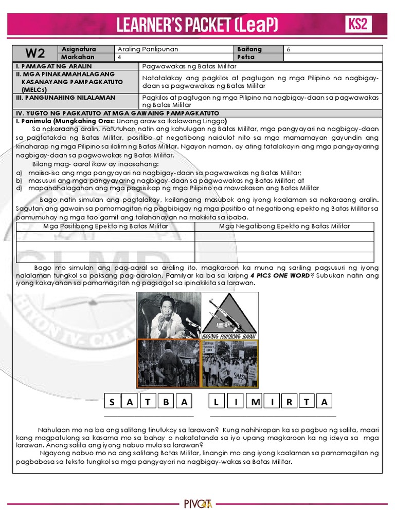 Q4 AP 6 Week2 | PDF