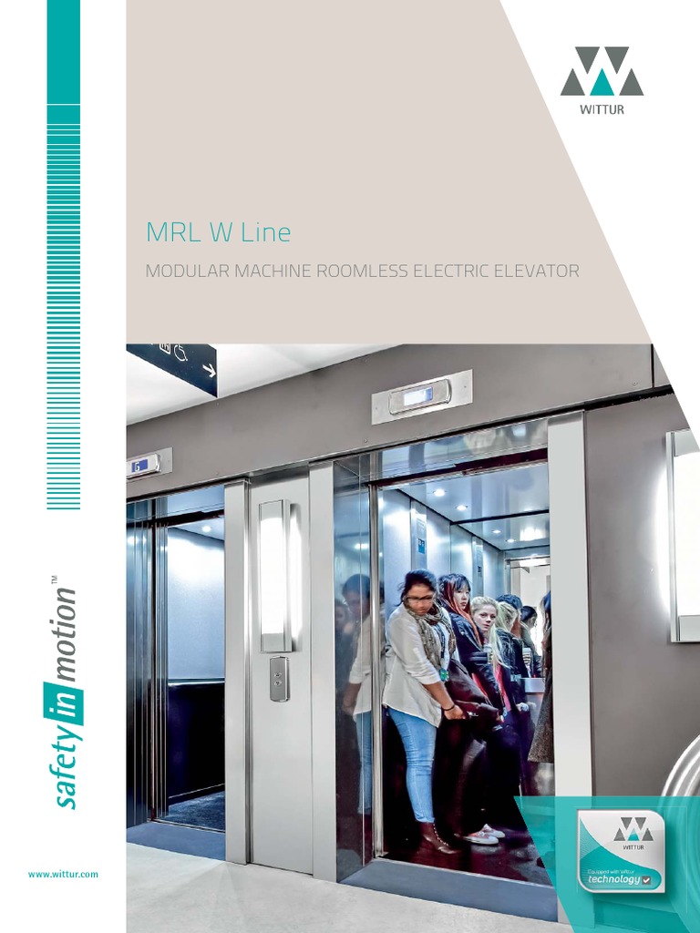 MRL W Line: Modular Machine Roomless Electric Elevator | PDF | Elevator ...