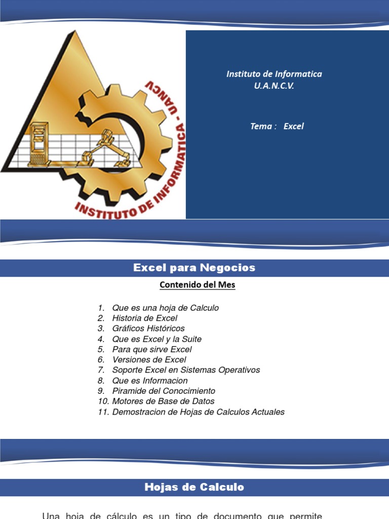 Fundamentos Excel | PDF | Microsoft Office | Microsoft Excel Fundamentos Excel | PDF | Microsoft Office | Microsoft Excel