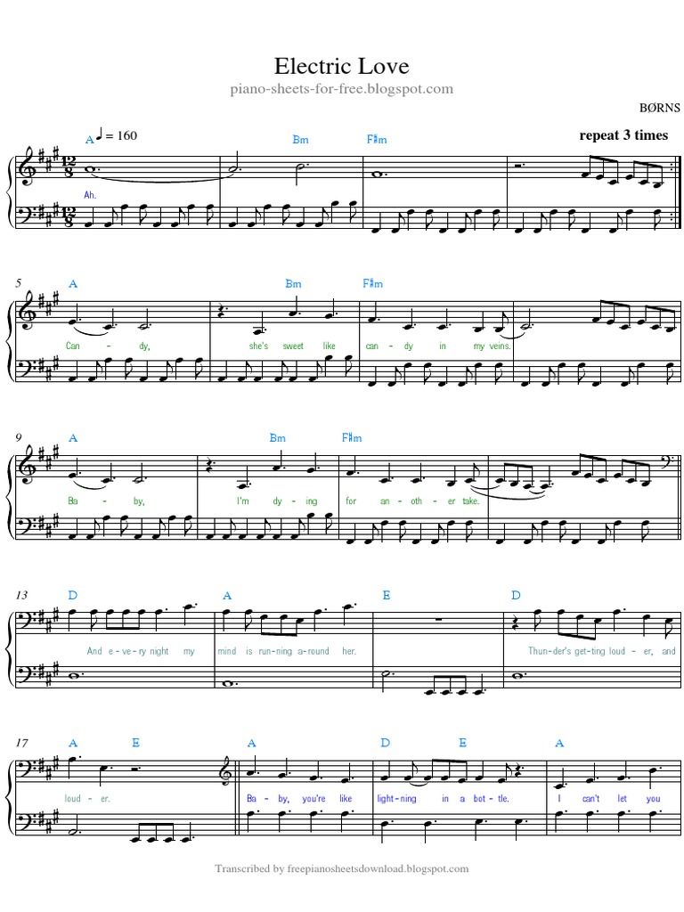 BORNS Electric Love | PDF