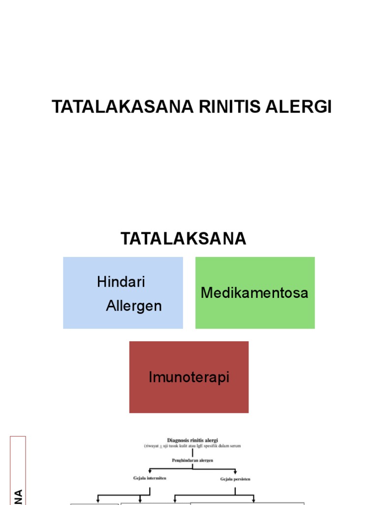 Tatalaksana Rhinitis Alergi - DIM | PDF