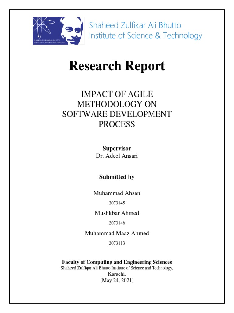 Research Report: Impact of Agile Methodology On Software Development ...
