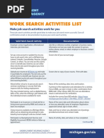 Work Search Log TWC | PDF | Fax | Mail