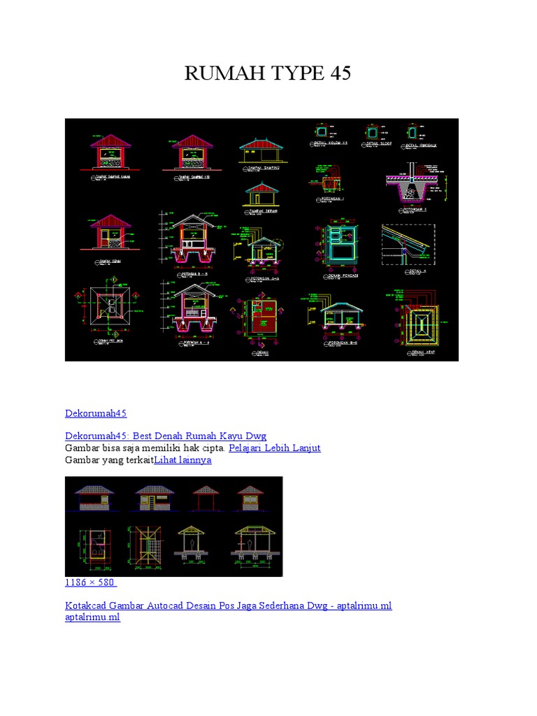 Rumah Type 45 | PDF