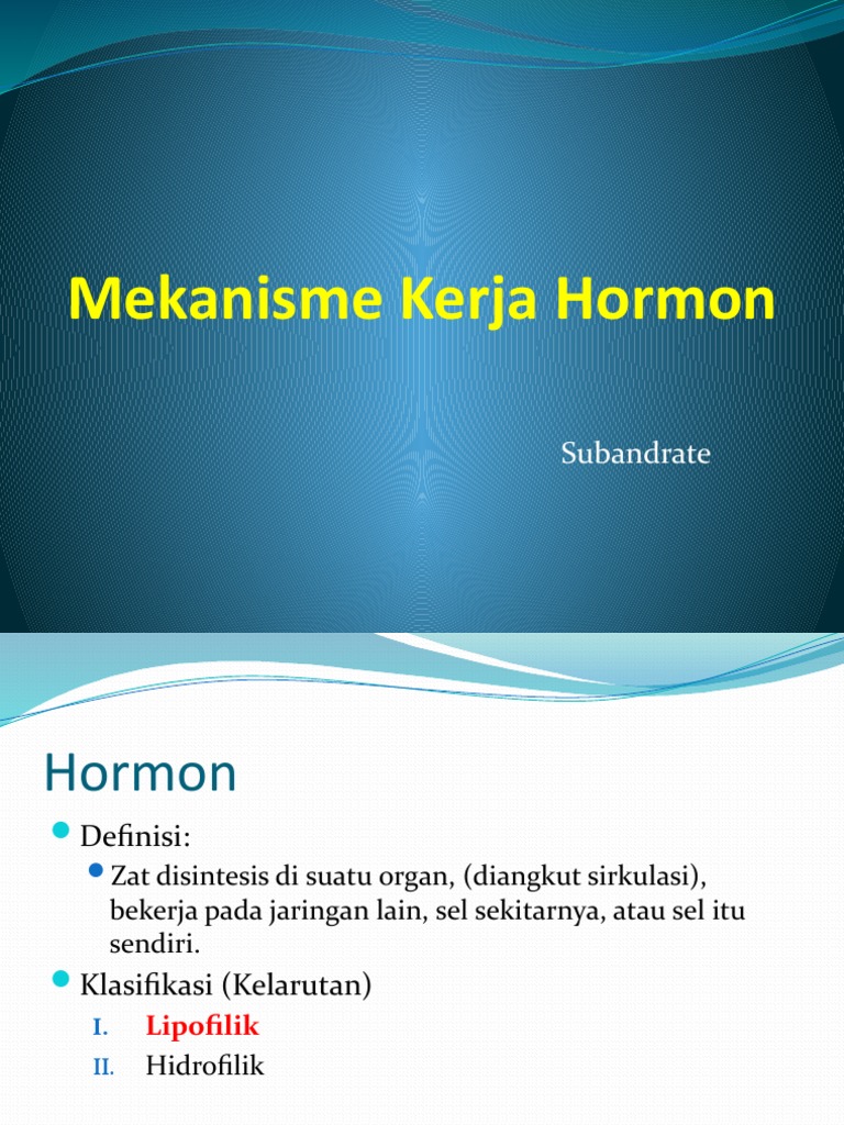 Mekanisme Kerja Hormon | PDF