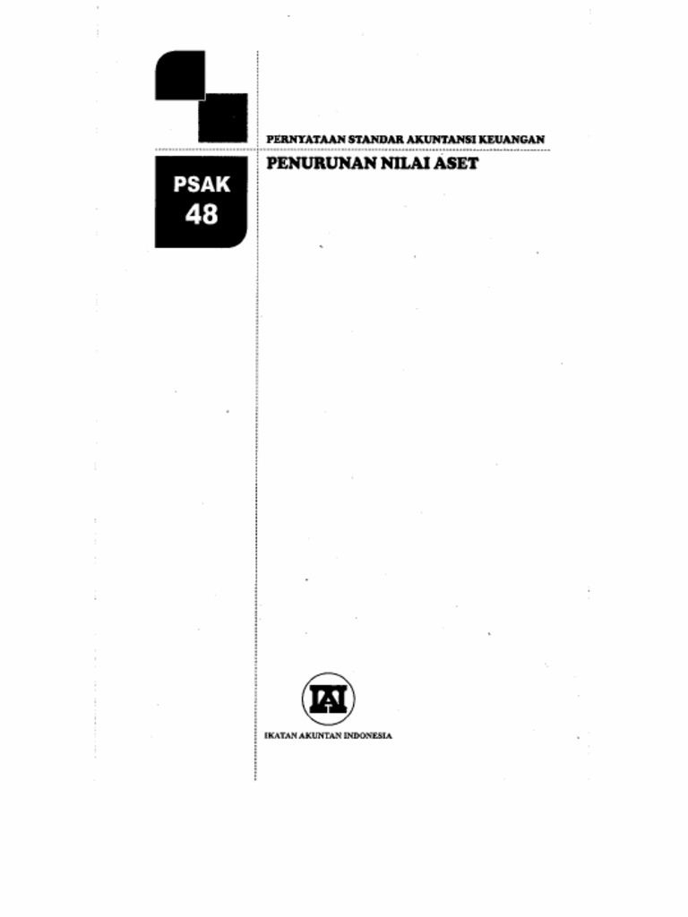 PSAK 48 Tahun 2014 Penyesuaian Penurunan Nilai Aset | PDF