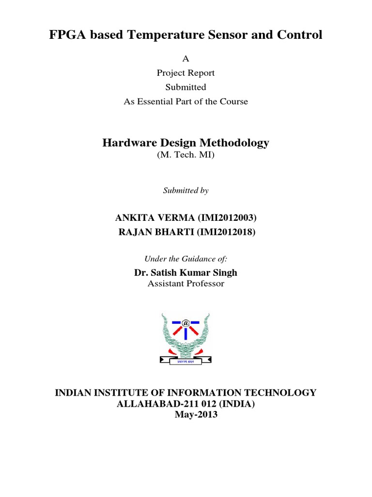FPGA Temp Sensor | PDF | Field Programmable Gate Array | Analog To ...