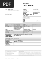 Fabric Test Report | PDF | Textiles | Textile And Clothing