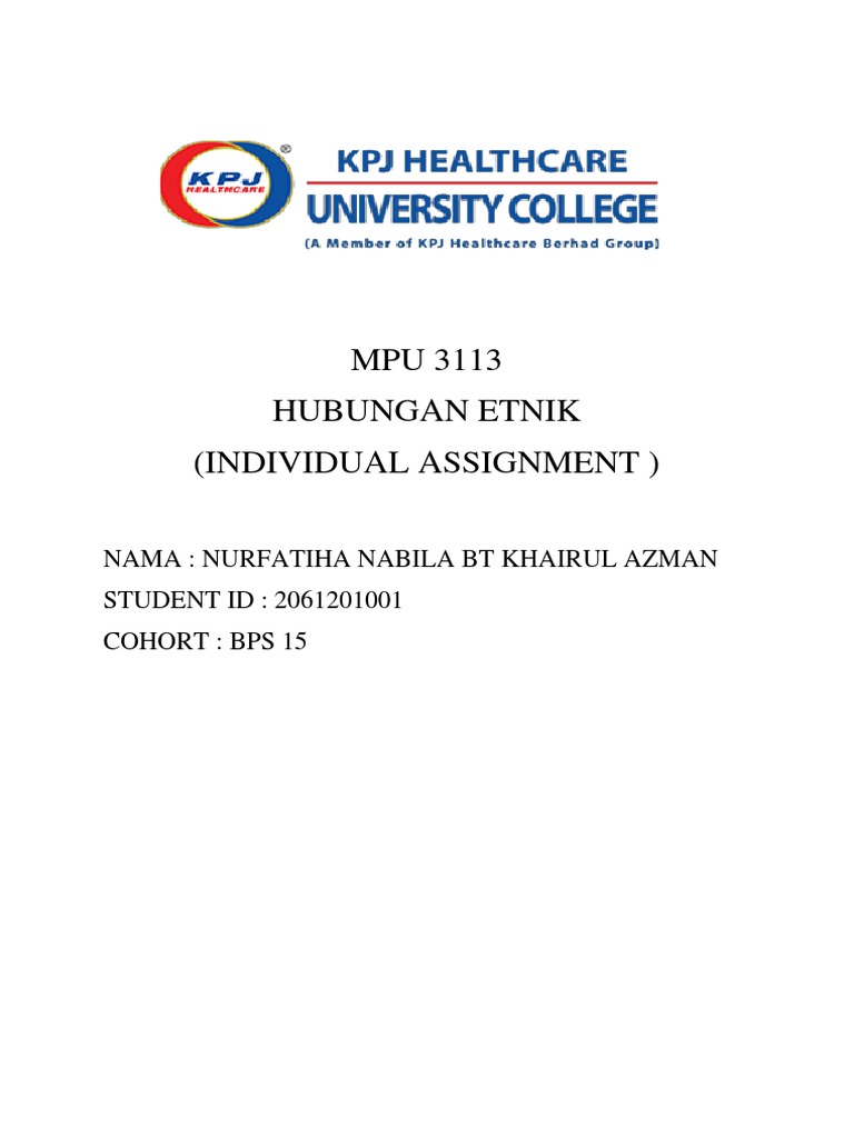 MPU 3113 Individual Assignment Essay 4 | PDF