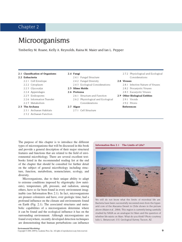 Microorganisms: Timberley M. Roane, Kelly A. Reynolds, Raina M. Maier ...