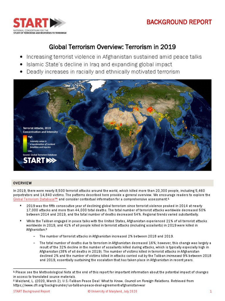 START GTD GlobalTerrorismOverview2019 July2020 | PDF | Boko Haram ...
