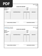 Formato Vale de Entrada de Mercancia de Almacen | PDF