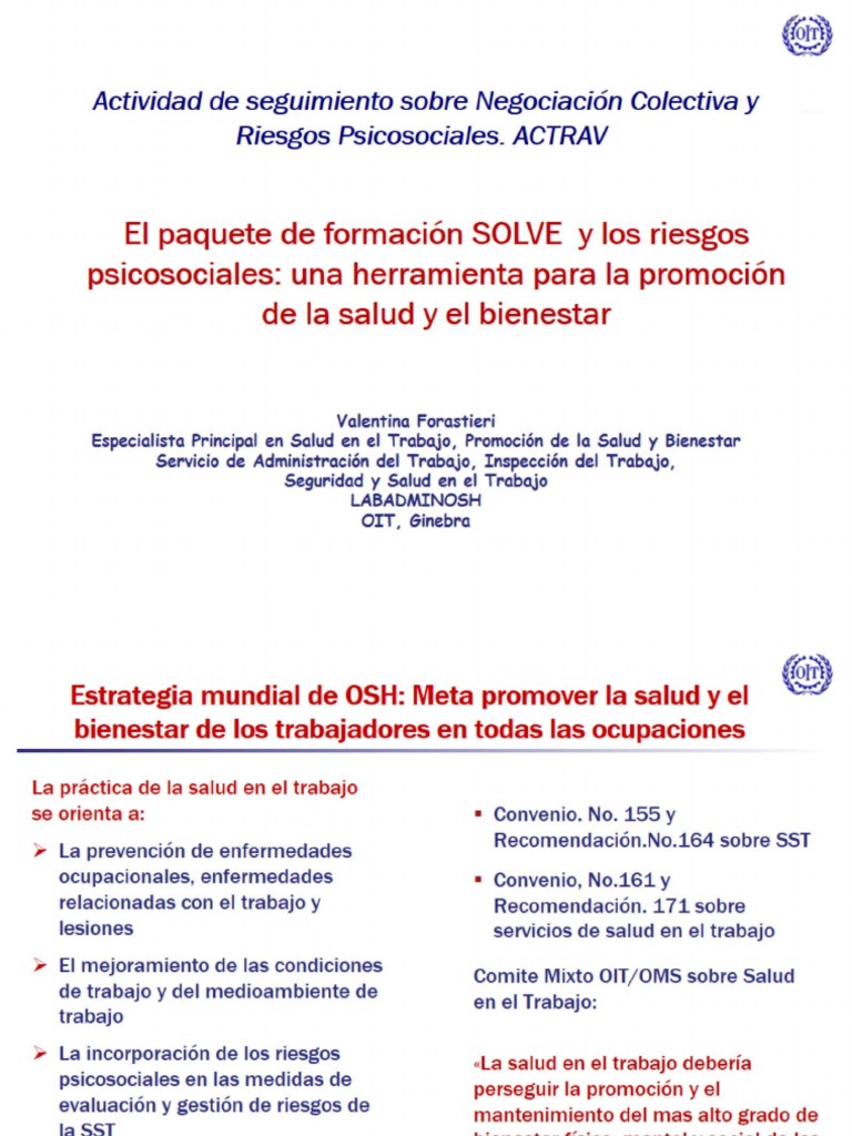 Estrategia SOLVE OIT | PDF
