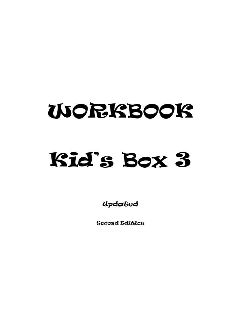 Kid's Box 3 Workbook Overview | PDF