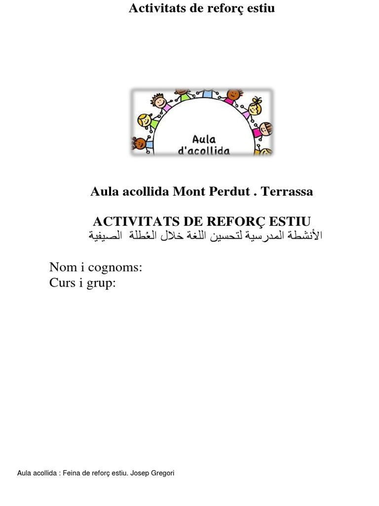 Dossier Repàs Acollida Montperdut 2021 | PDF