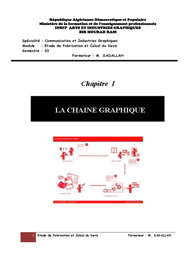 Étapes de la Chaîne Graphique Imprimée | PDF | Impression | Édition