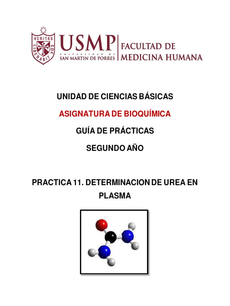 Practica Sesion 12. Determinacion de Urea | PDF | Urea | Amoníaco