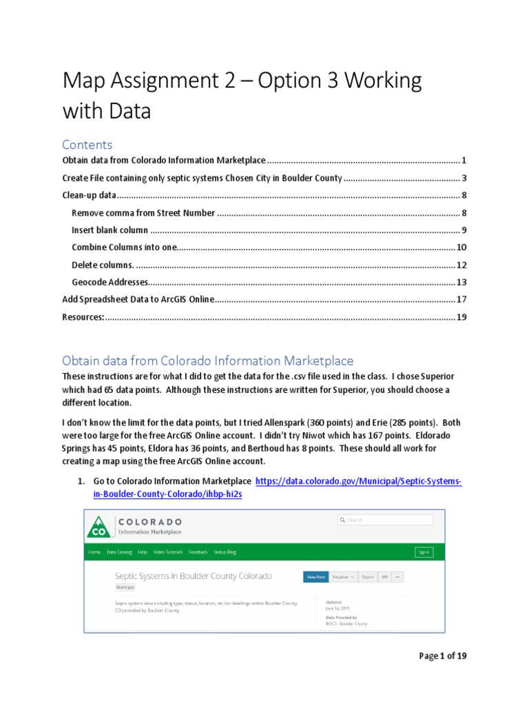 Map Assignment - Working With Data | PDF | Comma Separated Values | Microsoft Excel