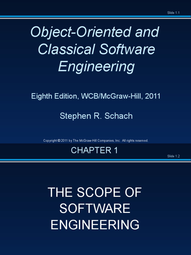 Object-Oriented and Classical Software Engineering: Stephen R. Schach | Download Free PDF ...