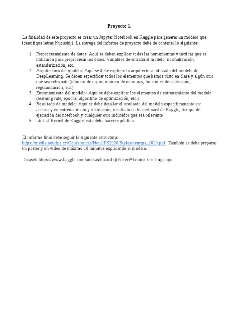 Proyecto 1 | PDF