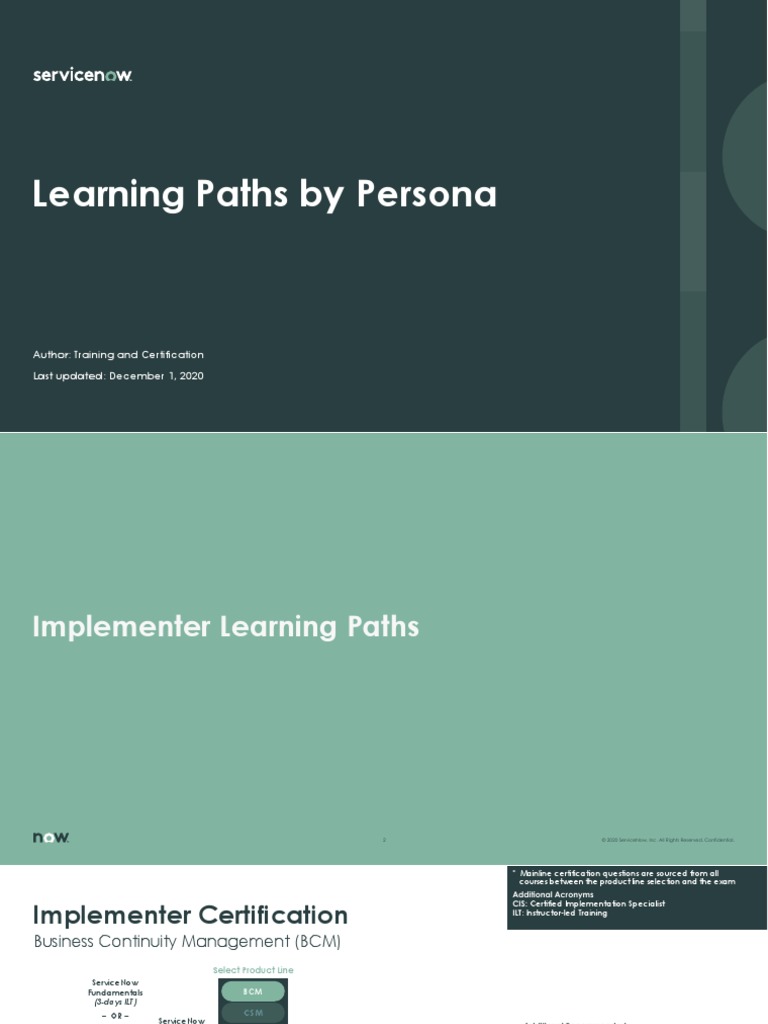 Learning Paths by Persona: Author: Training and Certification Last ...
