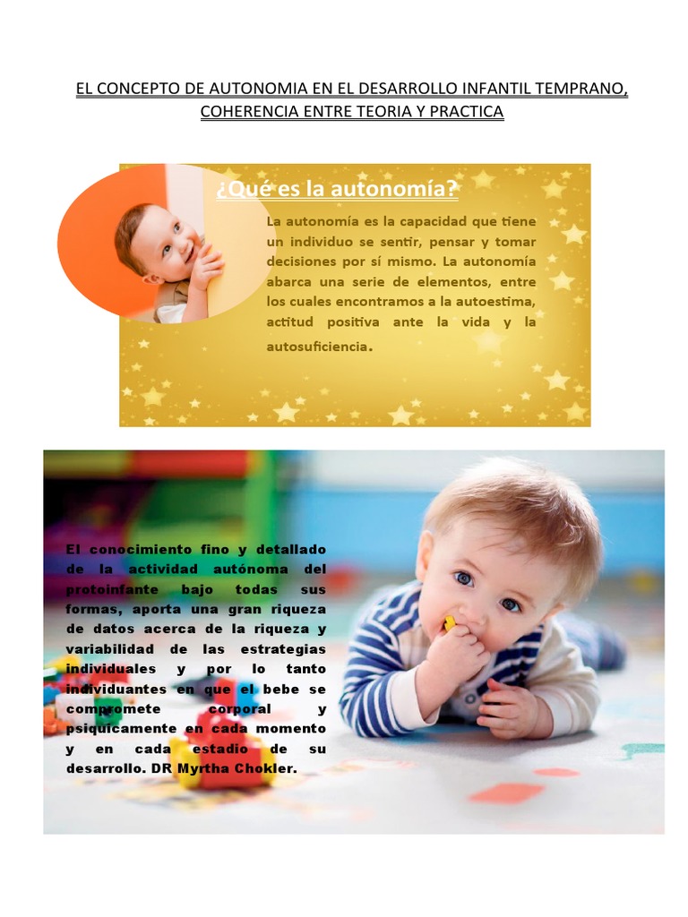 El Concepto de Autonomia en El Desarrollo Infantil Temprano | PDF ...