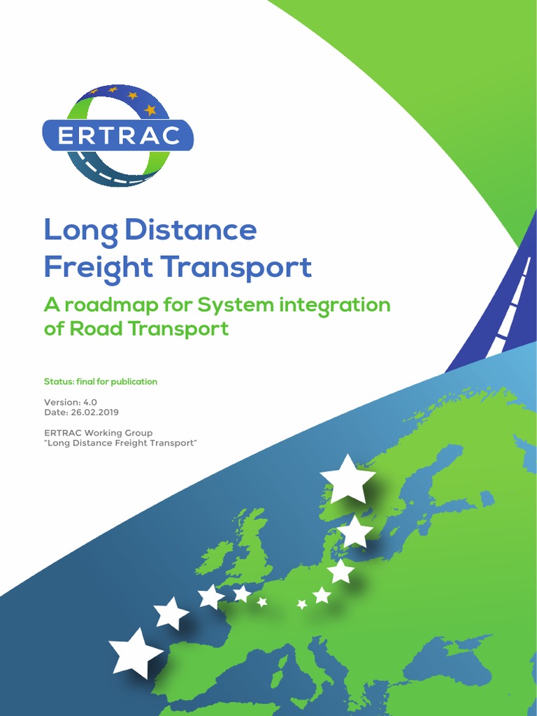 ERTRAC Long Duty Freight Transport Roadmap 2019 | PDF | Automation | Transport