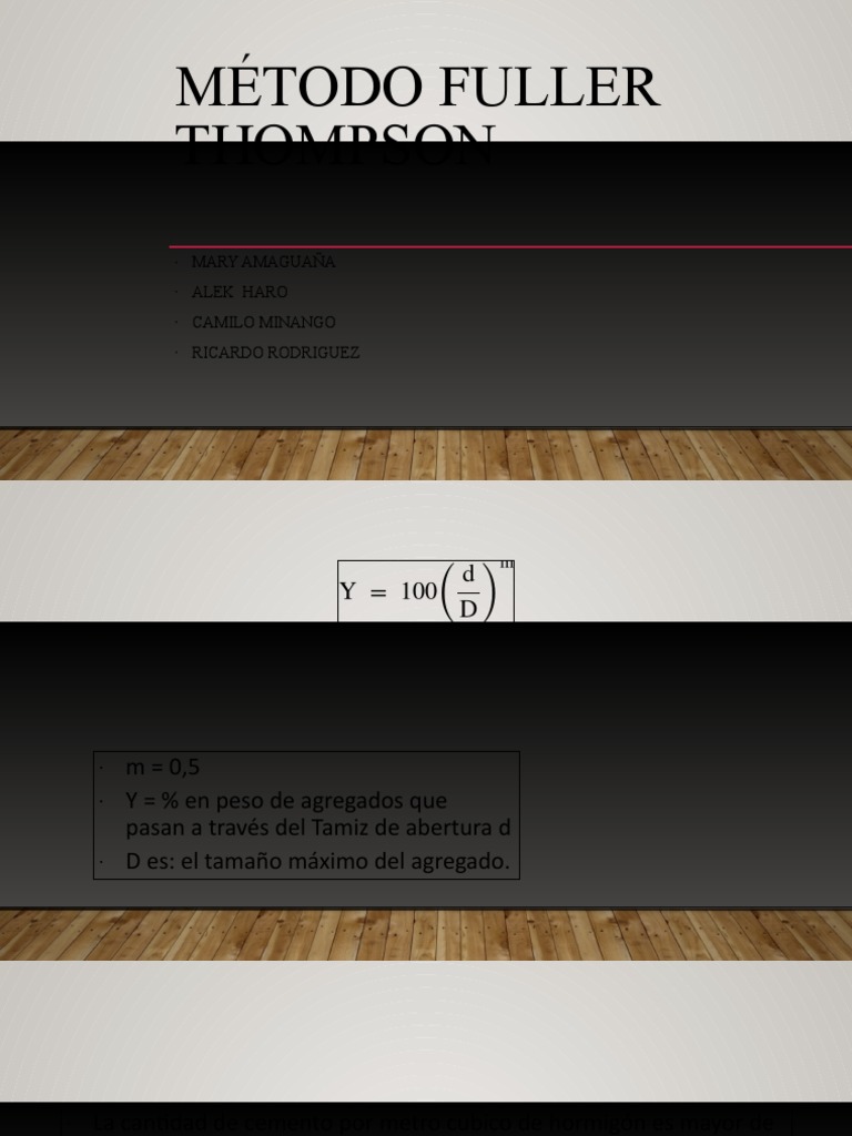 Método Fuller Thompson en Hormigón | PDF | Sistema de coordenadas ...