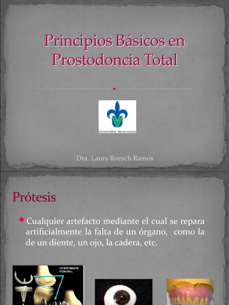 1 Repaso Principios Basicos de La Prostodoncia Total | PDF | Dentadura ...