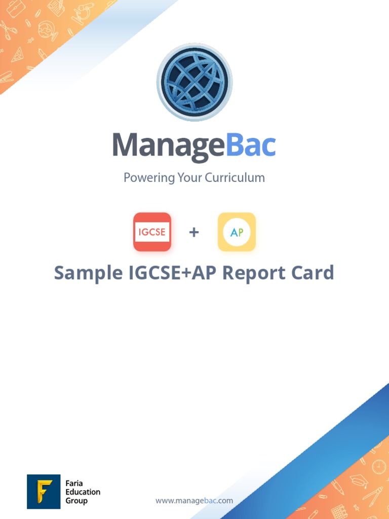 Sample Igcse Report Cardsv2 Pdf Drawing Science