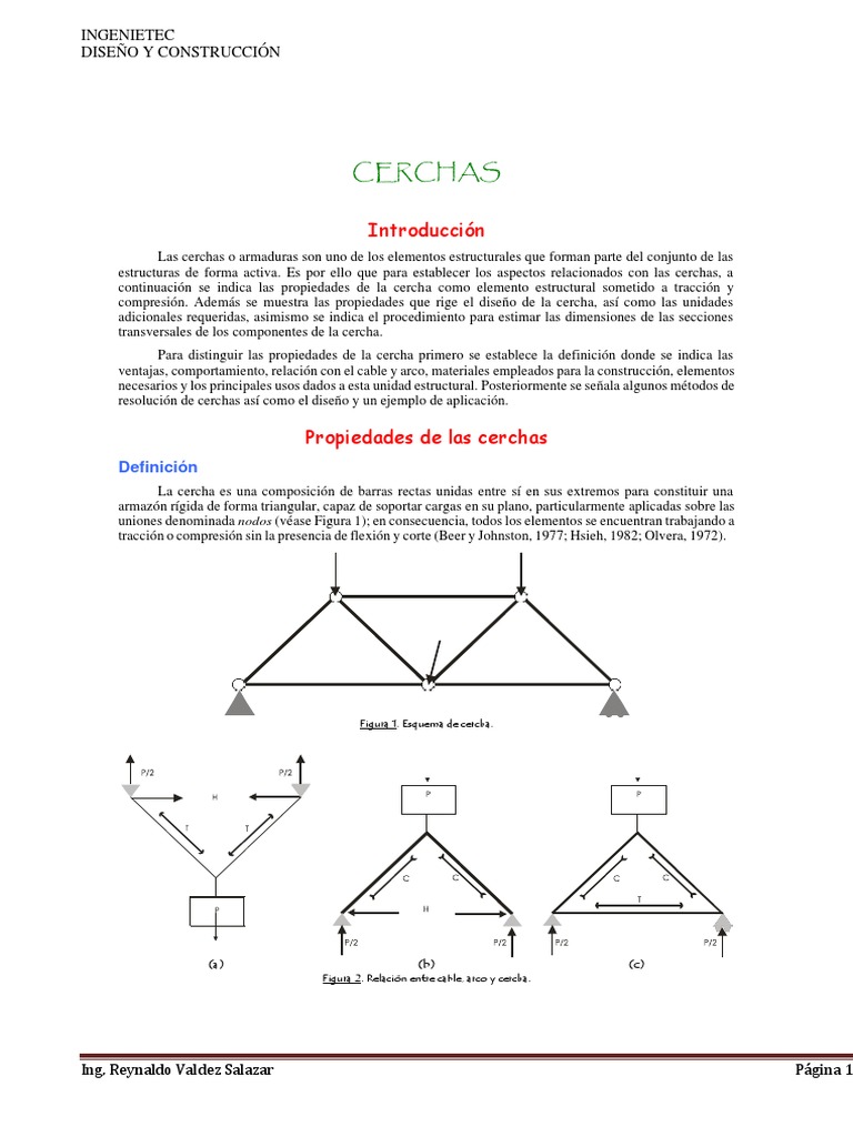 Cercha | PDF | Braguero | Pandeo
