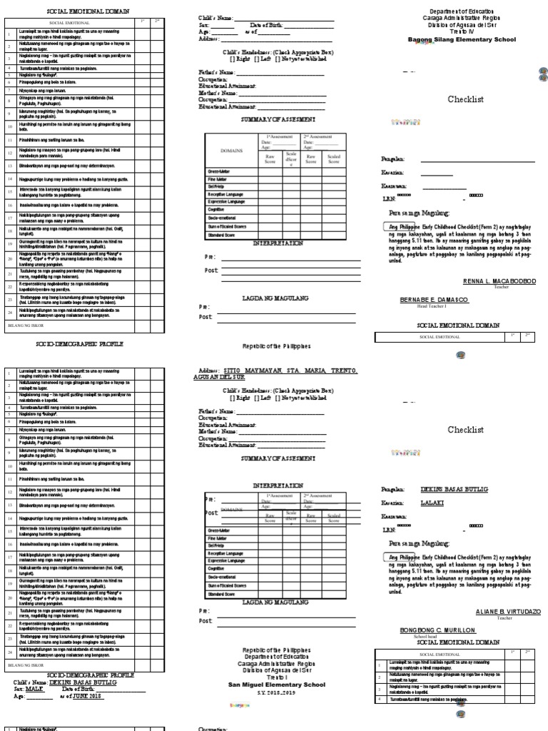 Eccd Report Card | PDF