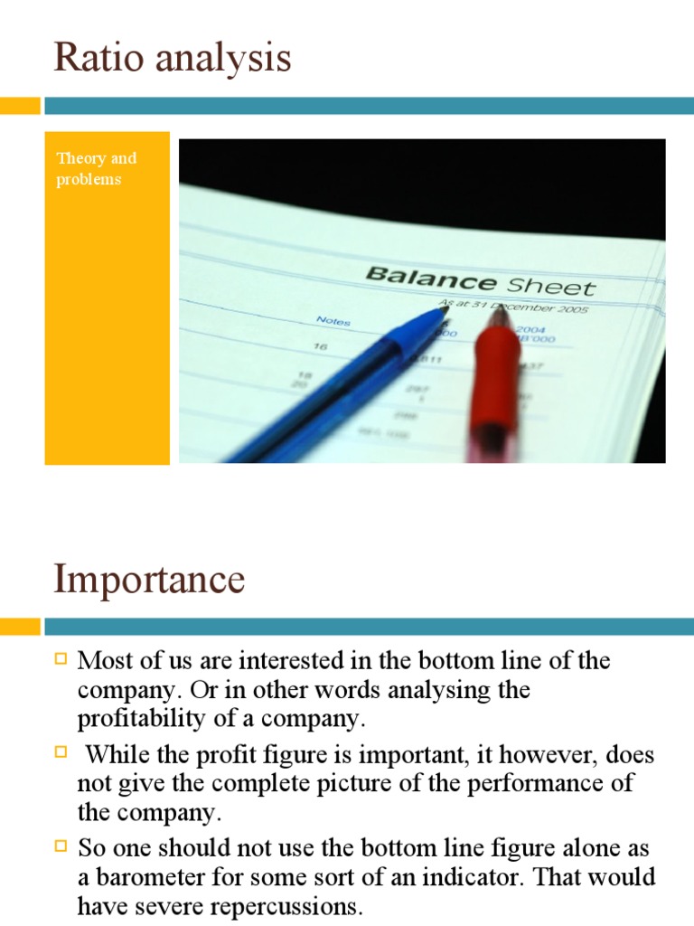 Ratio Analysis: Theory and Problems | PDF | Price–Earnings Ratio ...