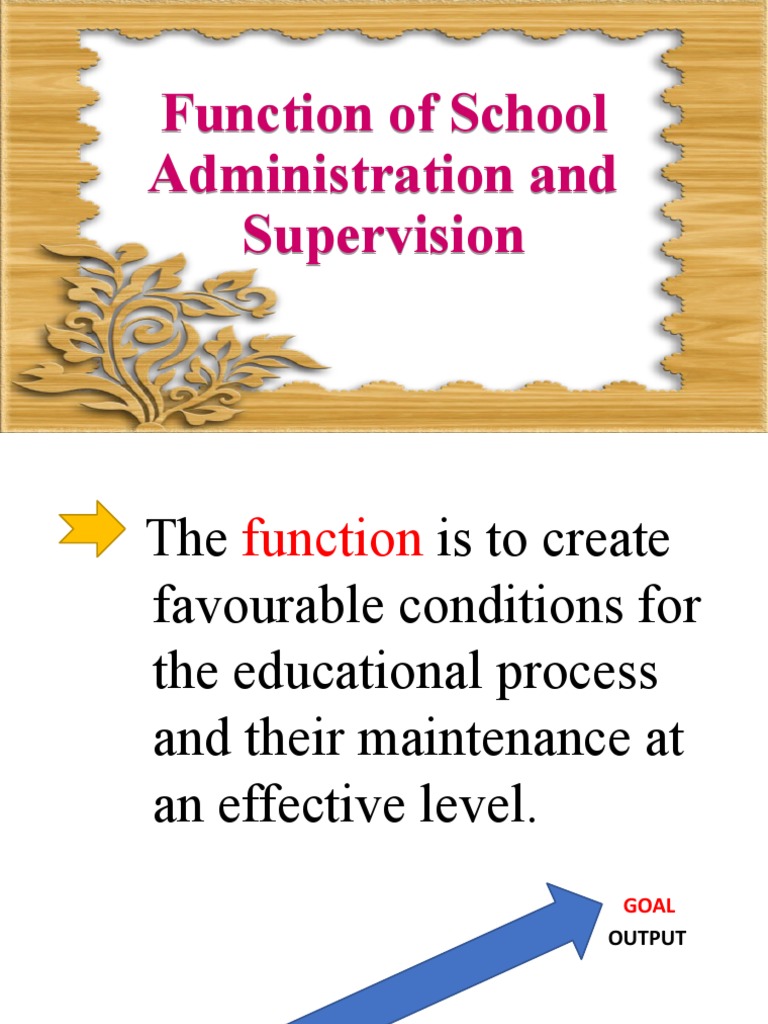 School Administration Functions Explained | PDF