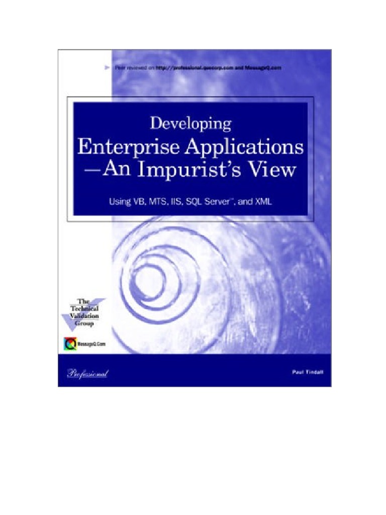 Developing Enterprise Applications | PDF | Component Object Model | Component Based Software ...