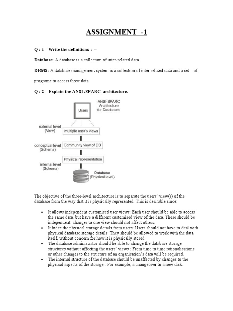 Assignment 1 Pdf Sql Databases