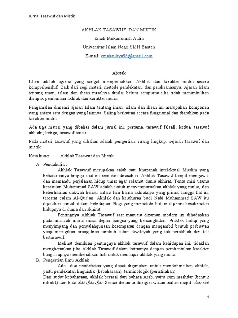 Jurnal Hadis Tematik | PDF