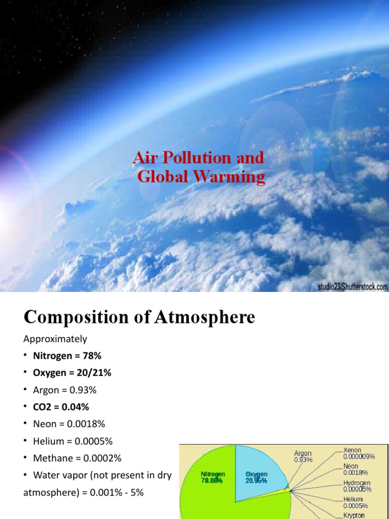 Air Pollution and Global Warming (Lecture-3) | PDF | Atmosphere Of ...
