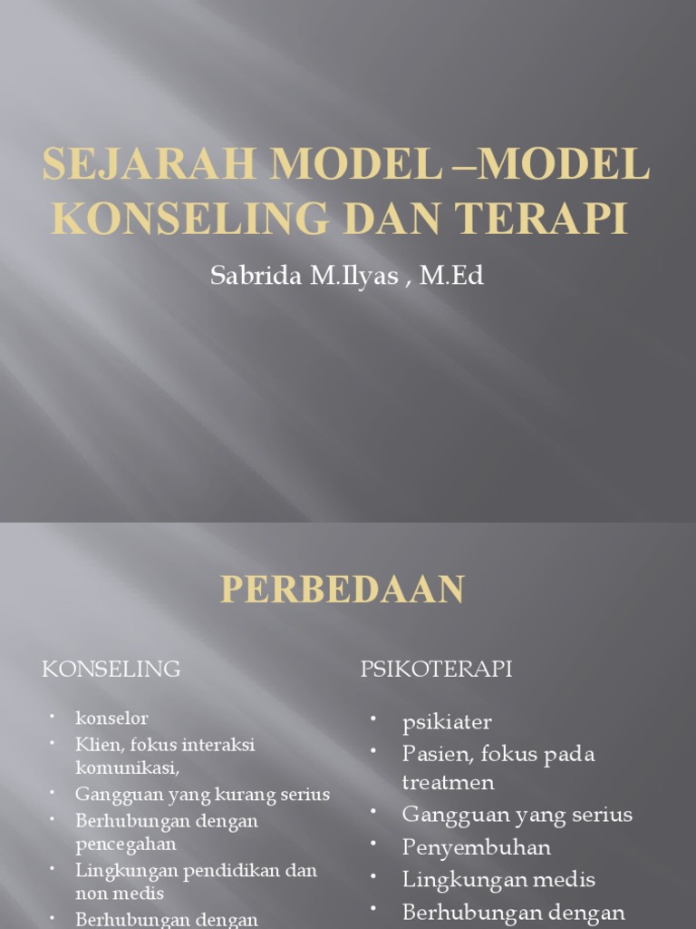 Pengantar Model Konseling | PDF