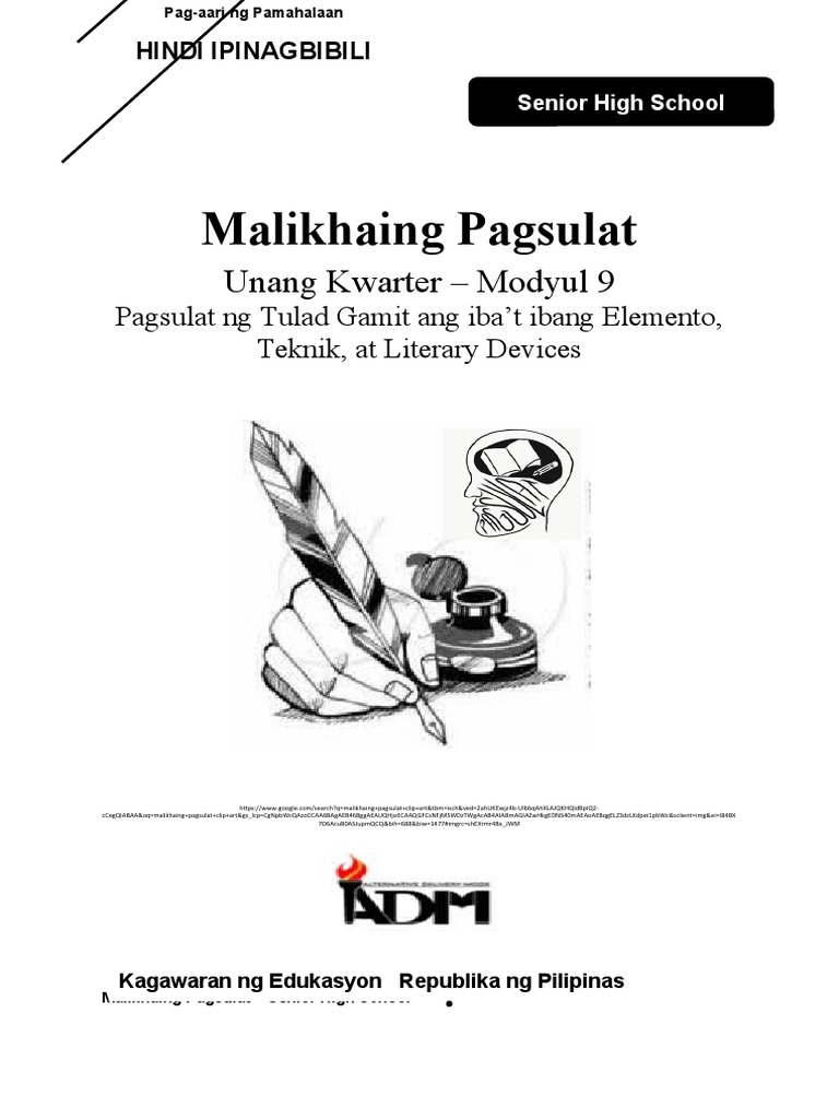 M9 - Malikhaing Pagsulat-Q1 | PDF