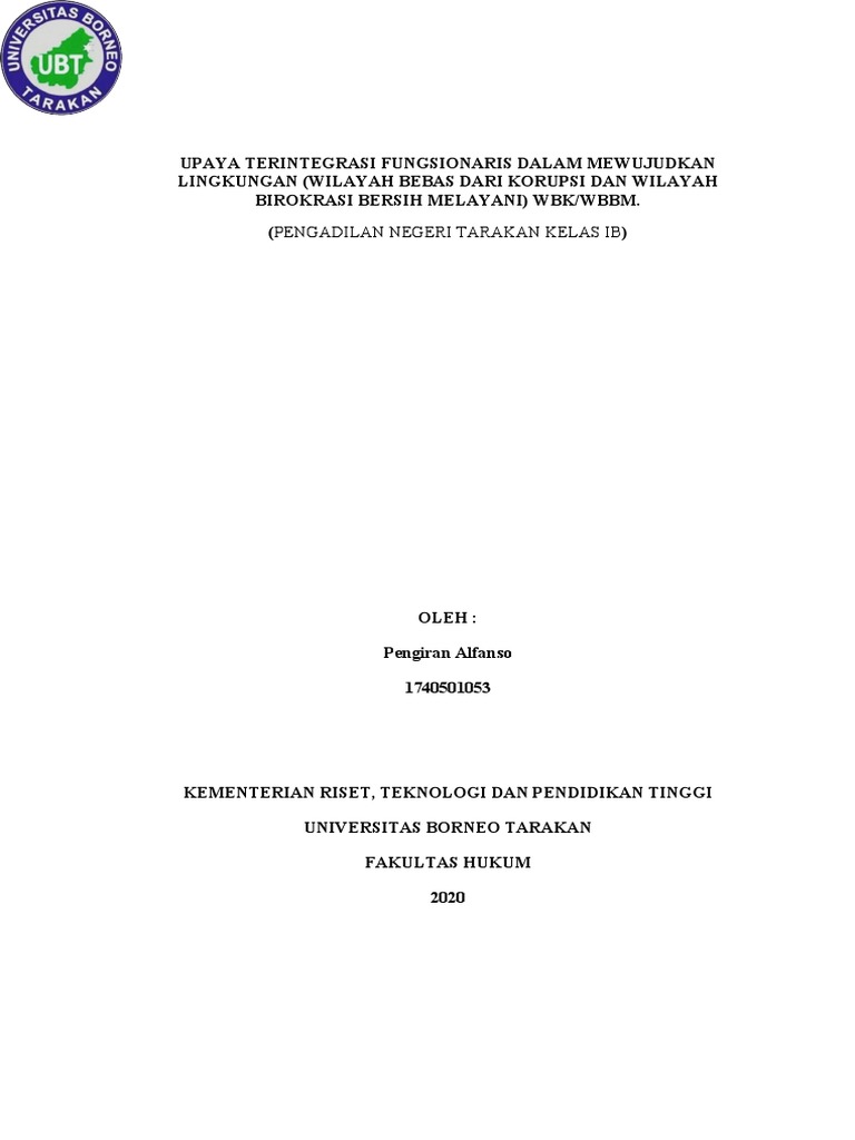 Praktik Kerja Profesi di PN Tarakan | PDF