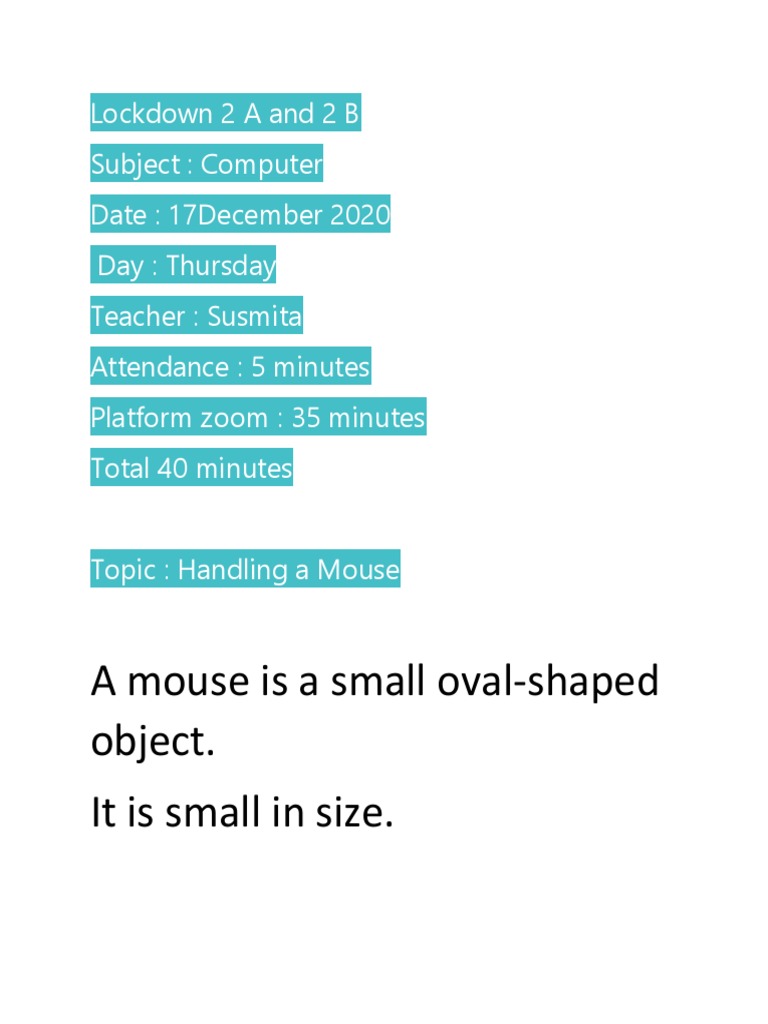 Computer Grade 2 - 17 December | PDF