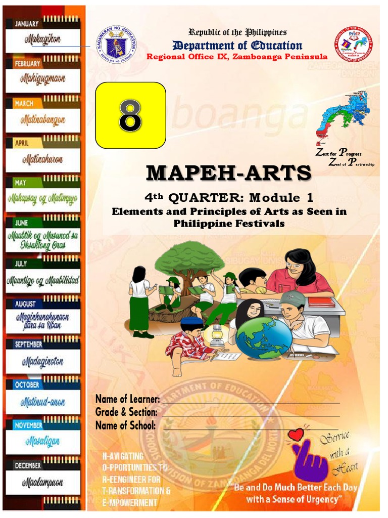 Grade 8 ARTS Q4 Module 1 | PDF | Light | Vision