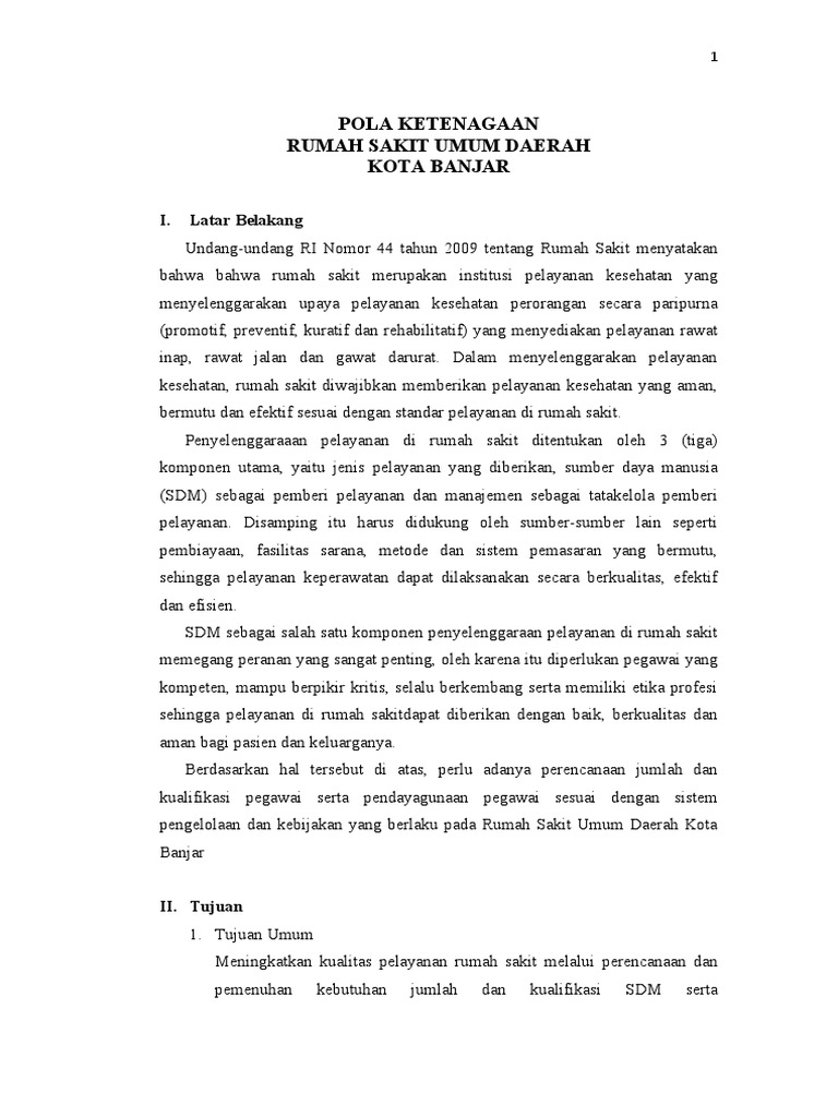 Pola Ketenagaan | PDF