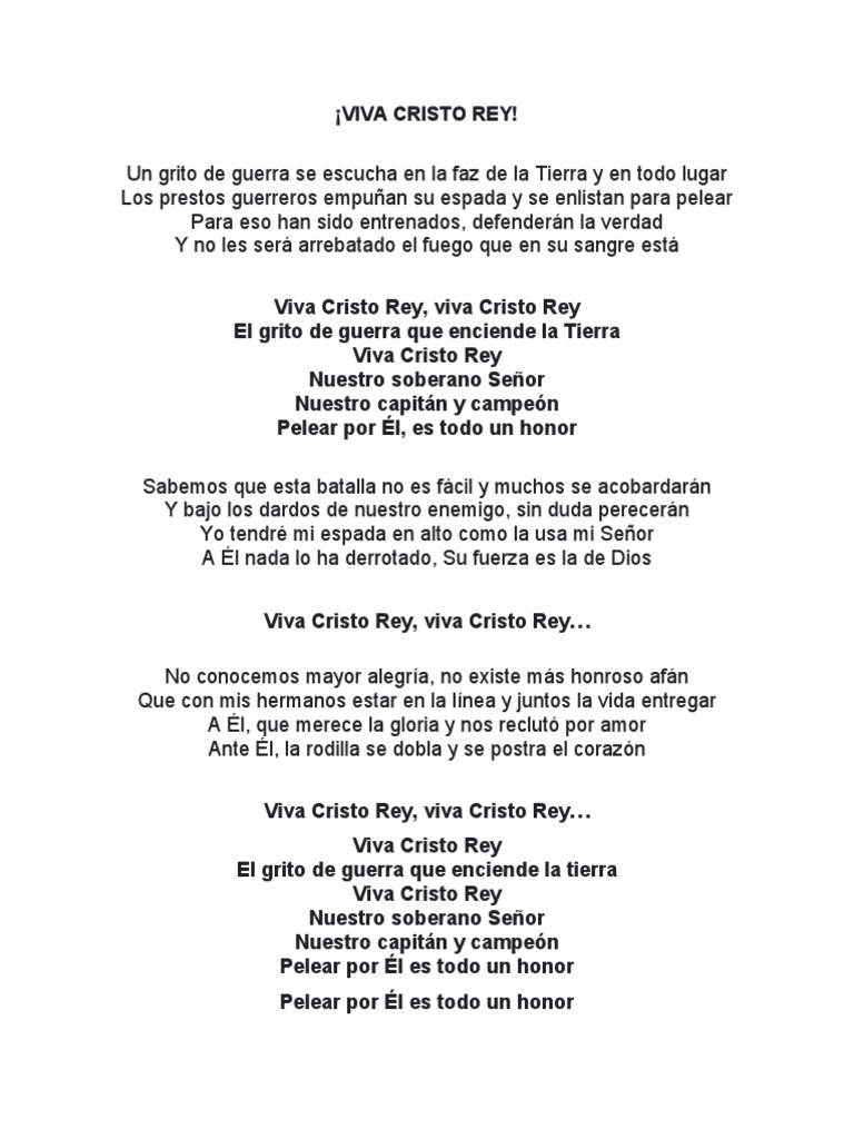 Viva Cristo Rey | PDF