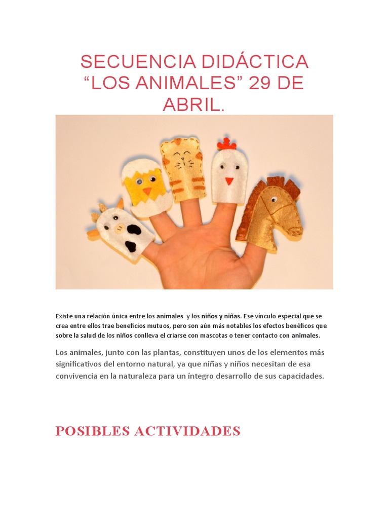 Actividades Didácticas sobre Animales | PDF | Mascota | Science