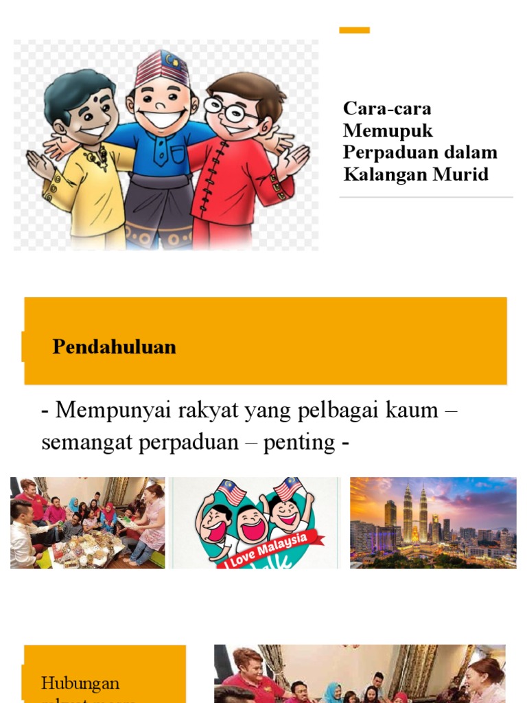 Cara-Cara Memupuk Perpaduan Dalam Kalangan Murid | PDF